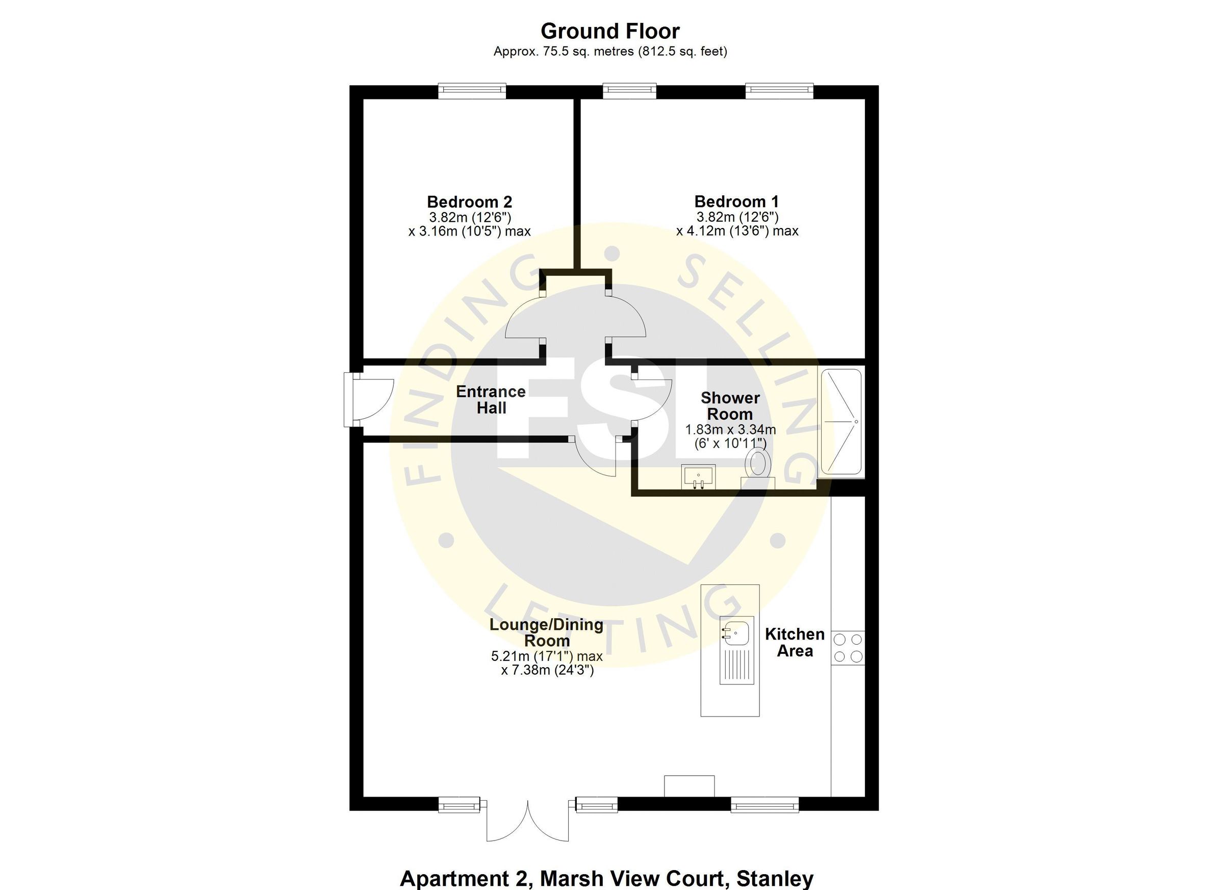 2 bed flat to rent in Lime Pit Lane, Stanley, Wakefield WF3 - Zoopla