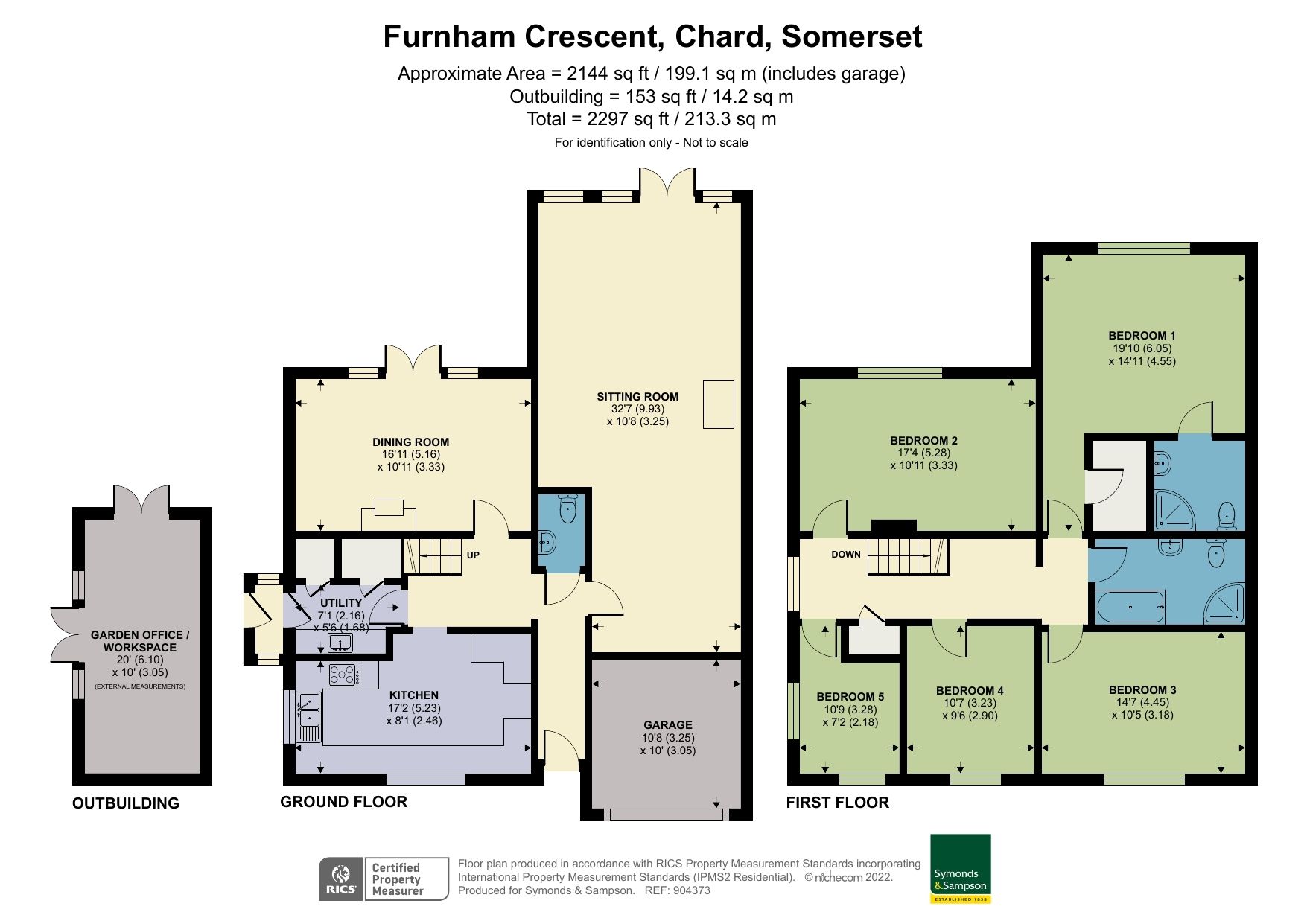 5 bed detached house for sale in Furnham Crescent, Chard, Somerset TA20 ...