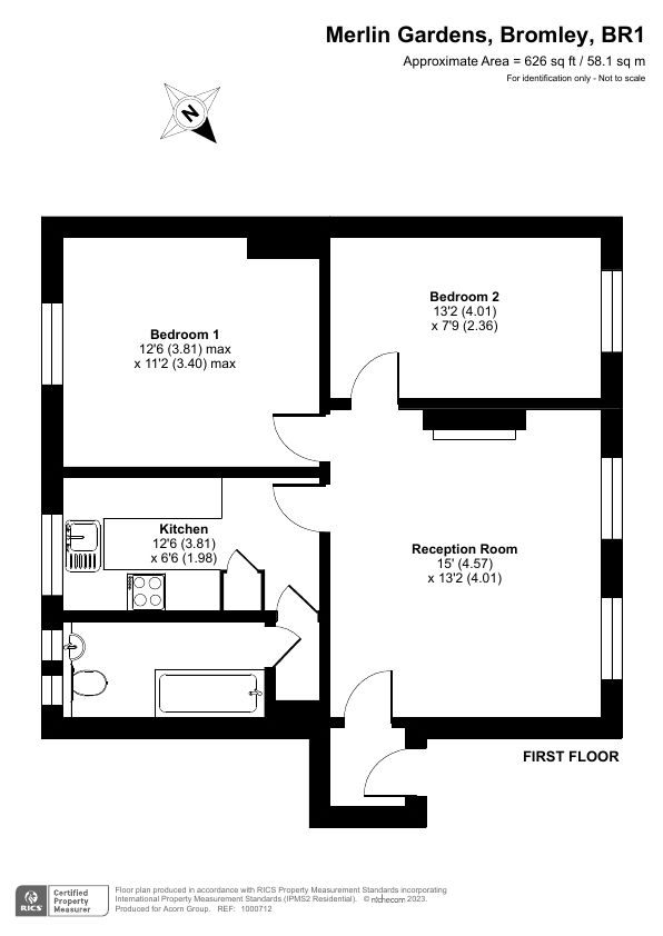 2 bed flat for sale in Merlin Gardens, Downham, Bromley BR1 - Zoopla