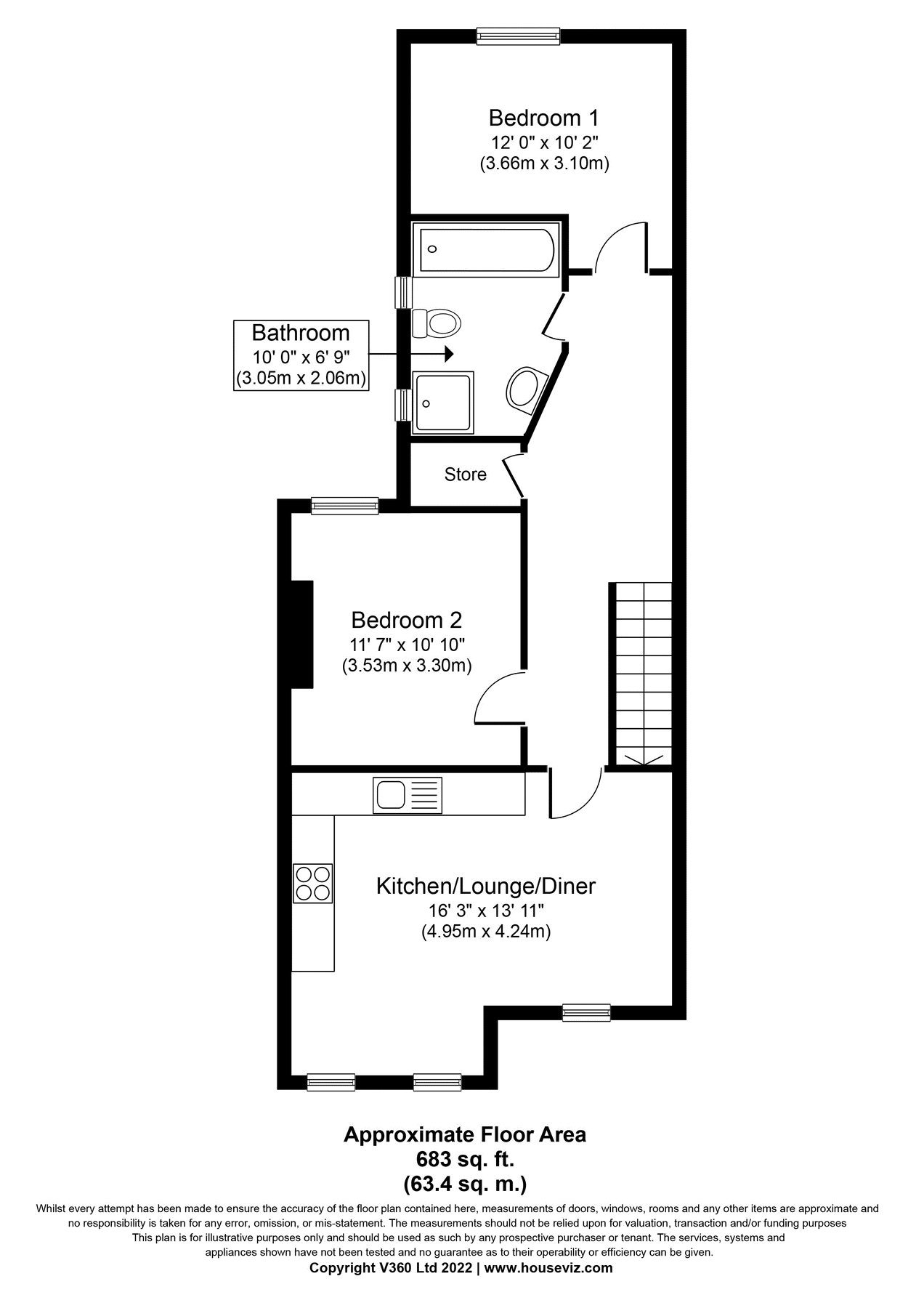 2 bed flat for sale in Brantwood Road, Tottenham, London N17 - Zoopla