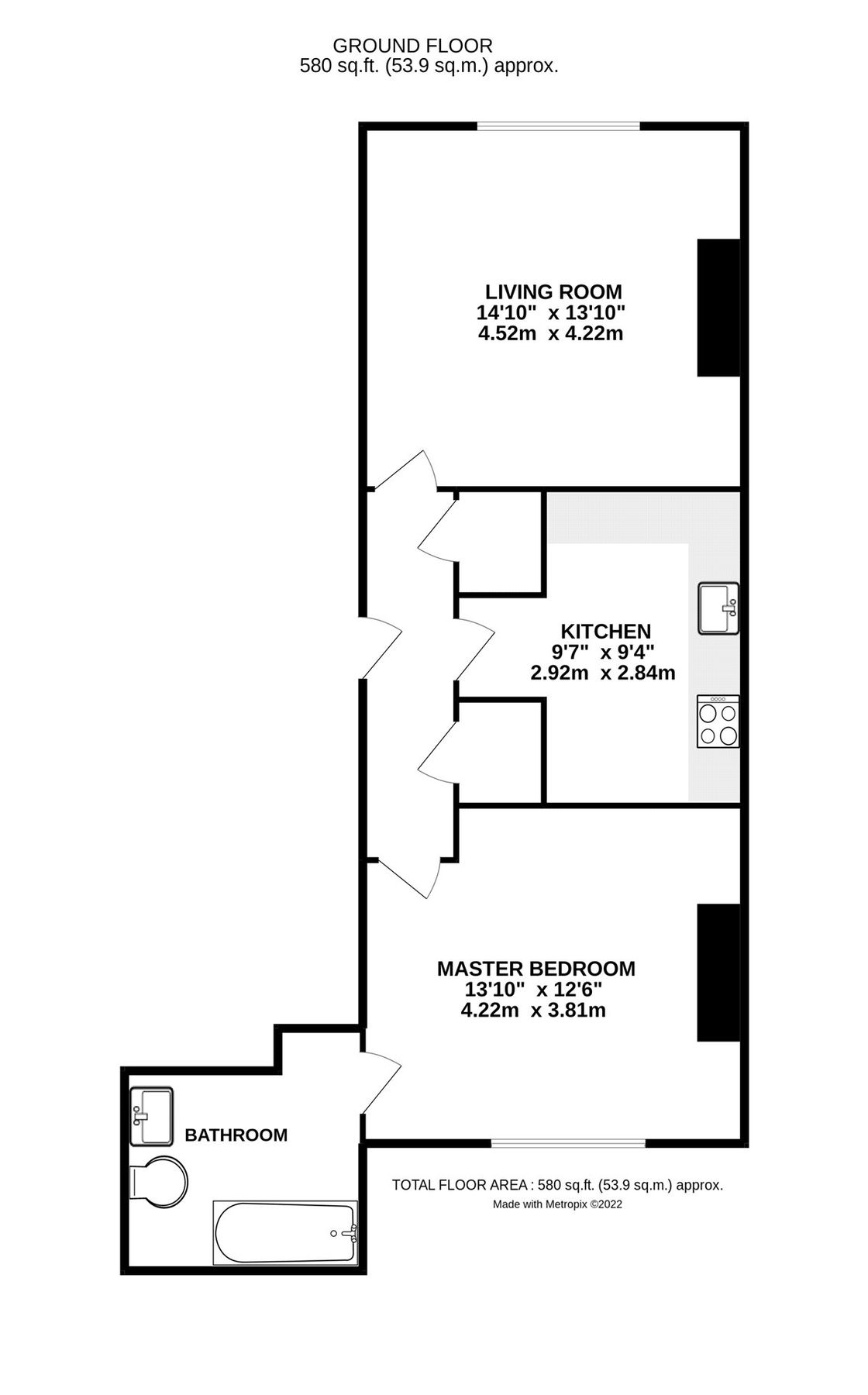 1 bed flat for sale in Castle Crescent, Reading, Berkshire RG1 - Zoopla