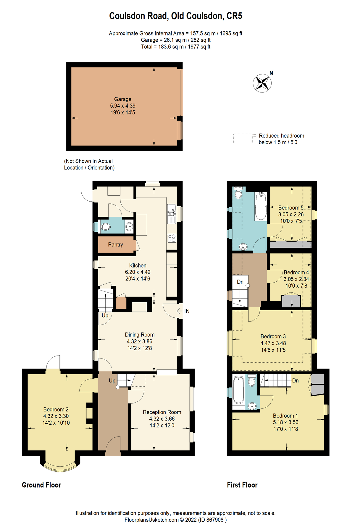 4 bed detached house for sale in Coulsdon Road, Old Coulsdon, Coulsdon ...