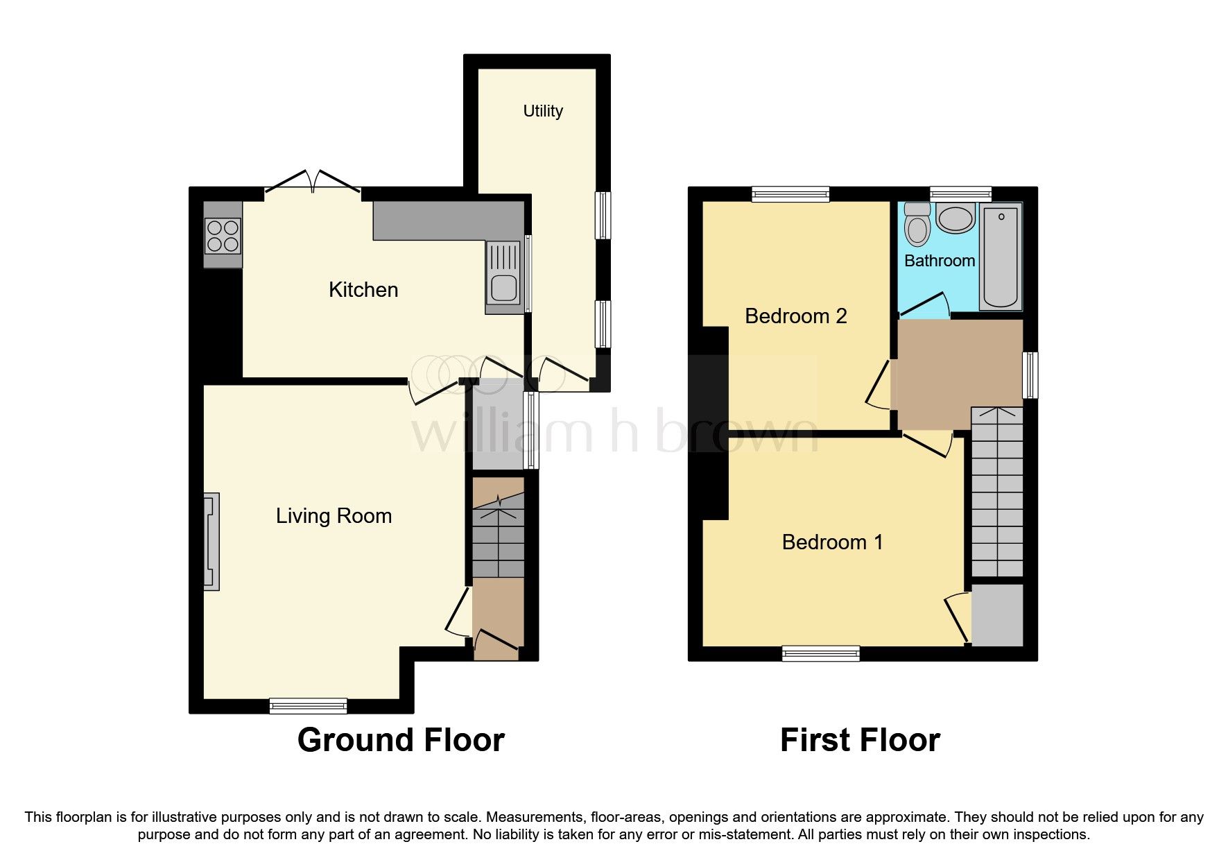 2 Bed Semi Detached House For Sale In Bevin Crescent Outwood