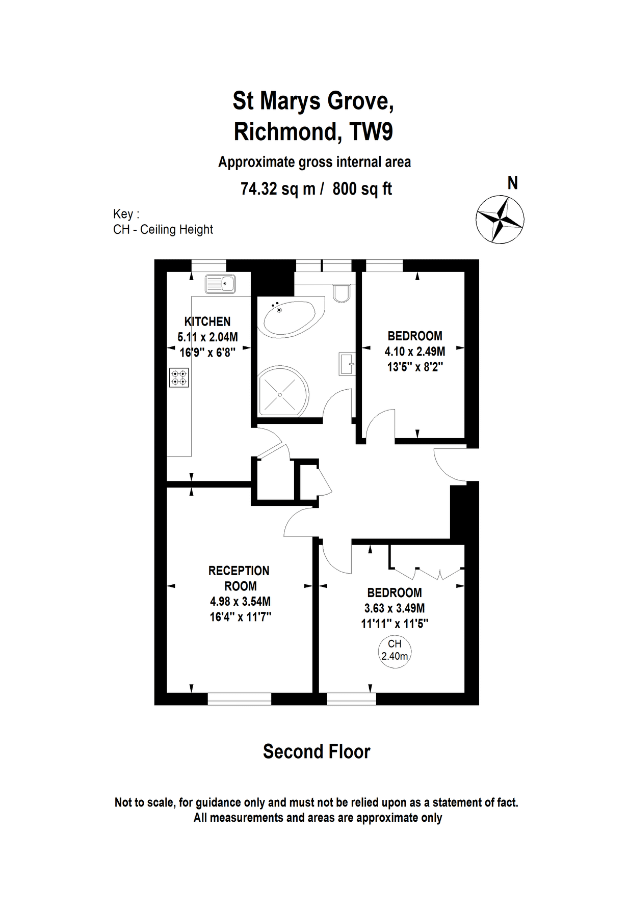 2 bed flat for sale in St Marys Grove, Richmond, Surrey TW9 - Zoopla