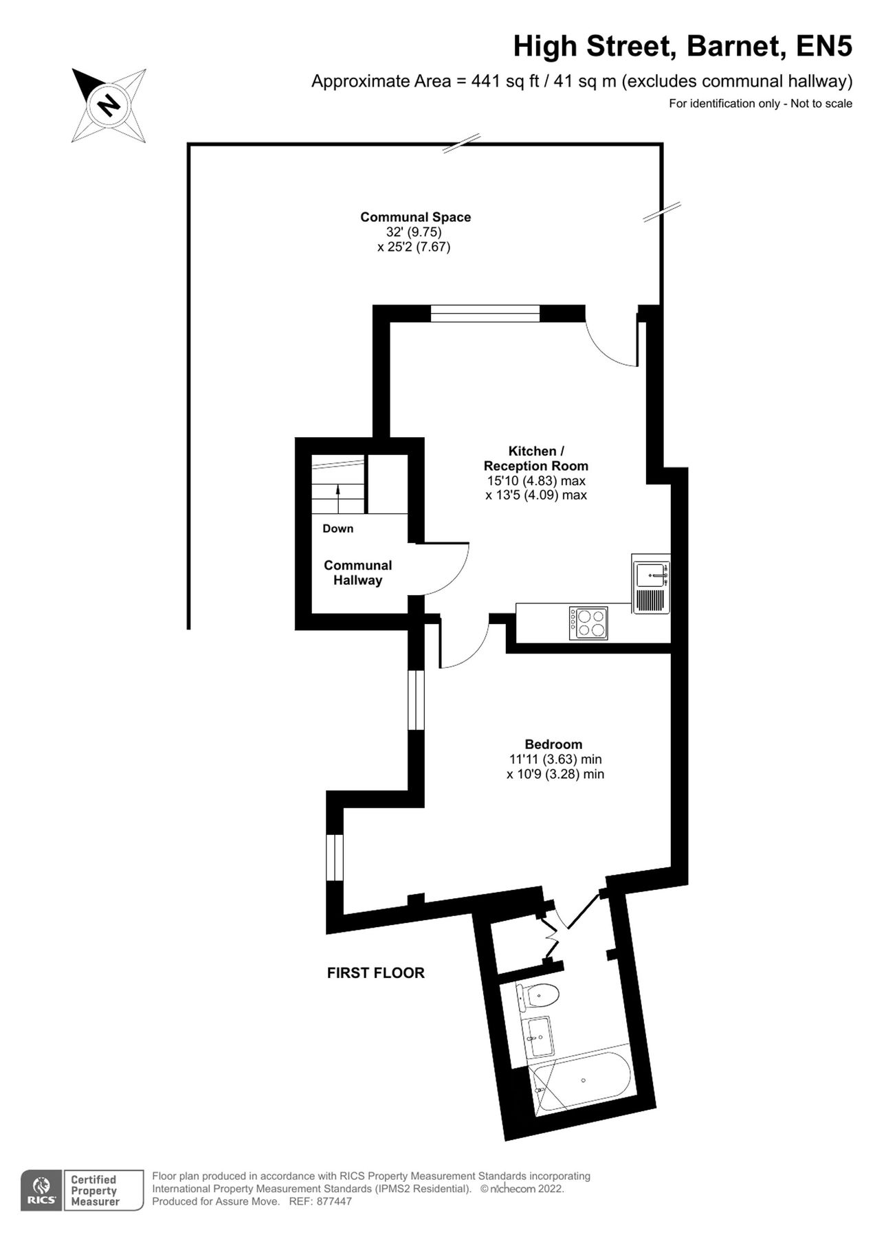 1 bed flat to rent in High Street, Barnet EN5 - Zoopla