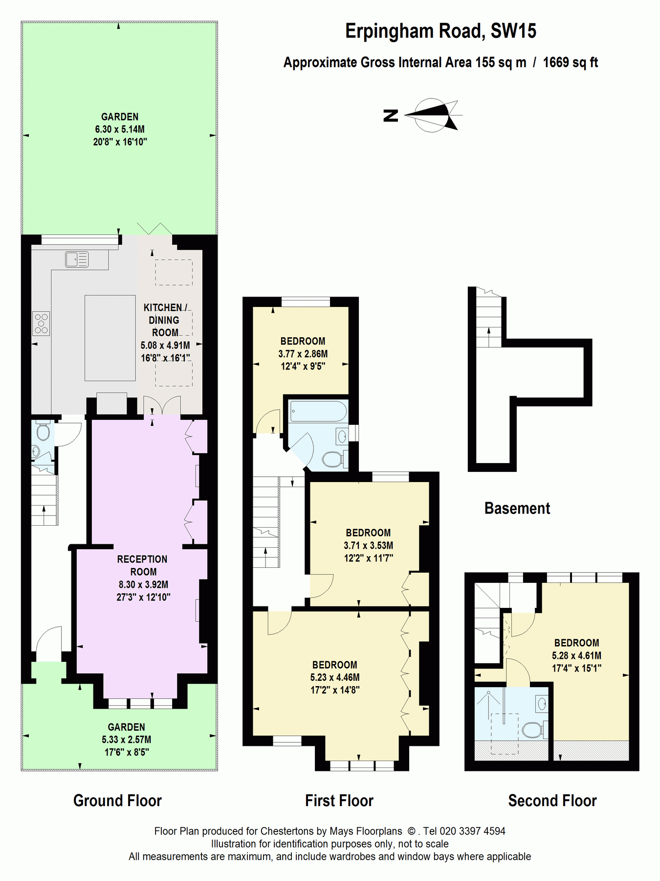 4 bed terraced house for sale in Erpingham Road, London SW15 - Zoopla