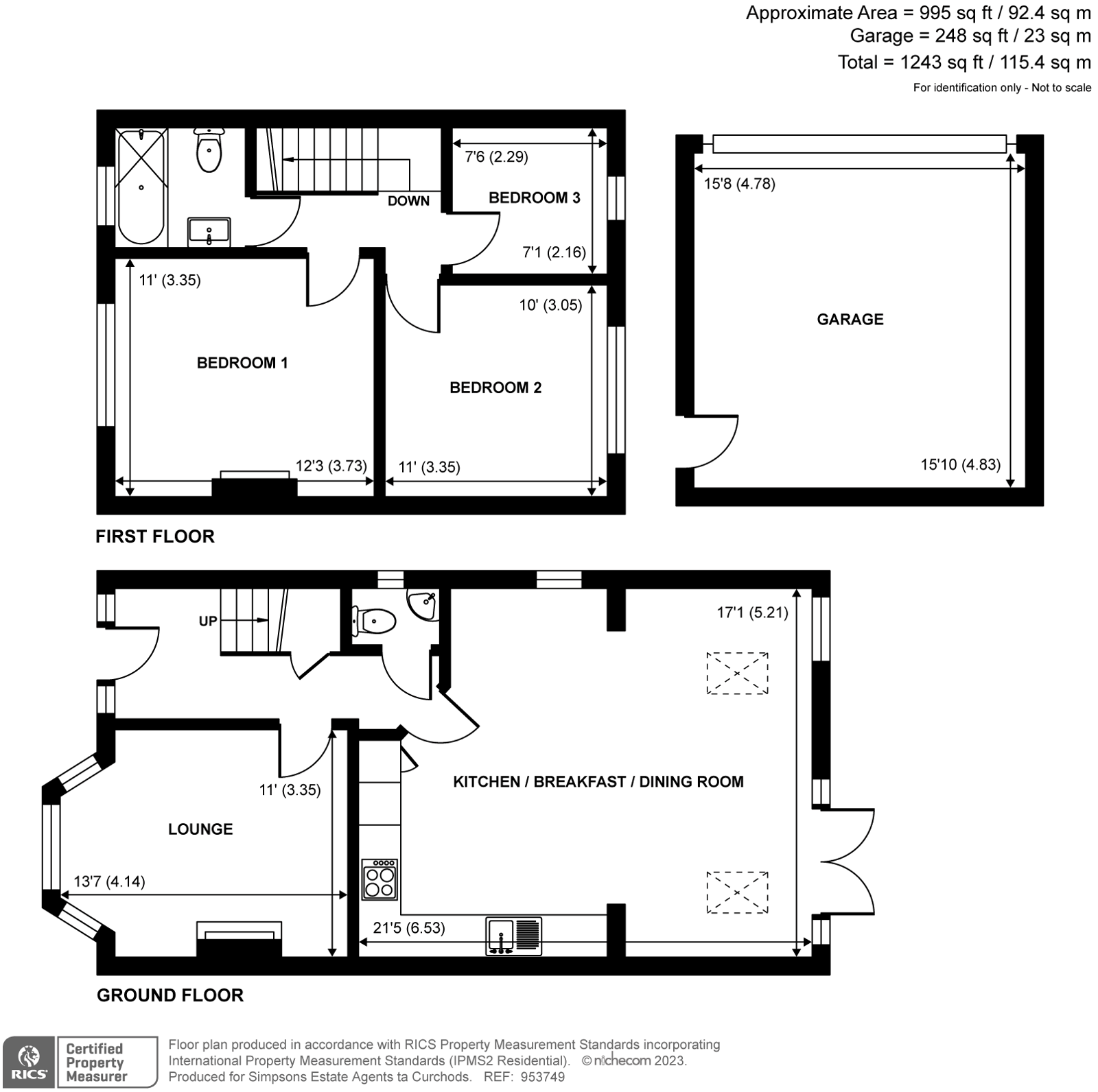 3 bed detached house for sale in Stepgates, Chertsey KT16 - Zoopla