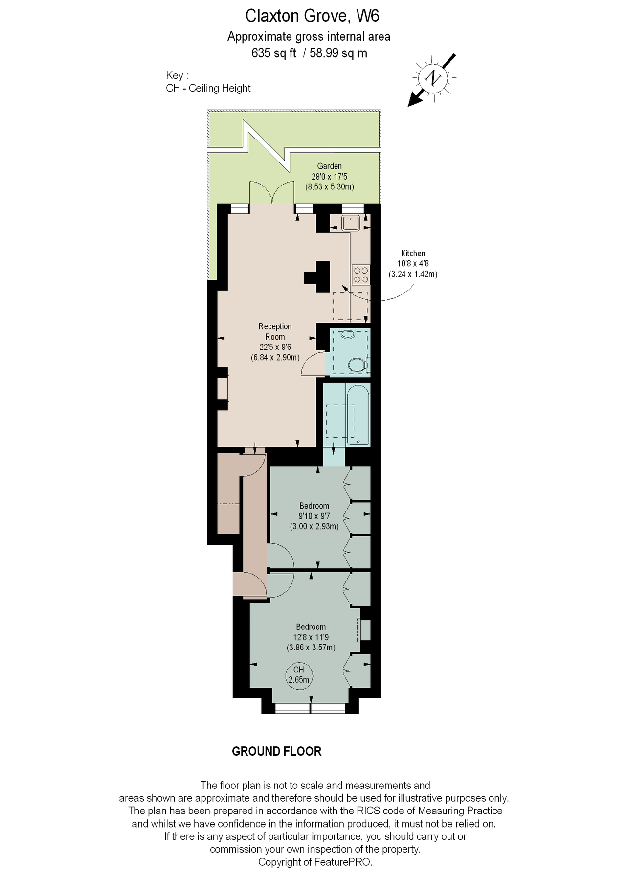 2 bed flat for sale in Claxton Grove, London W6 - Zoopla