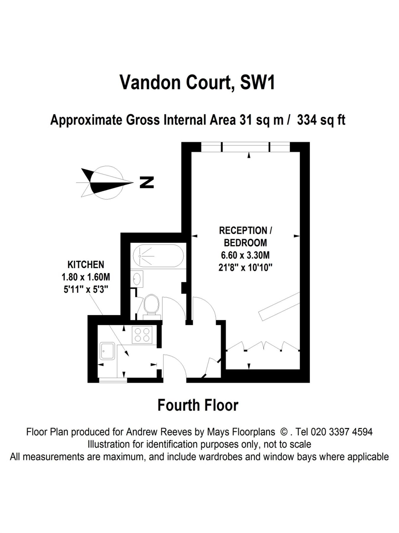 Studio for sale in Vandon Court, 64 Petty France, Westminster, London ...