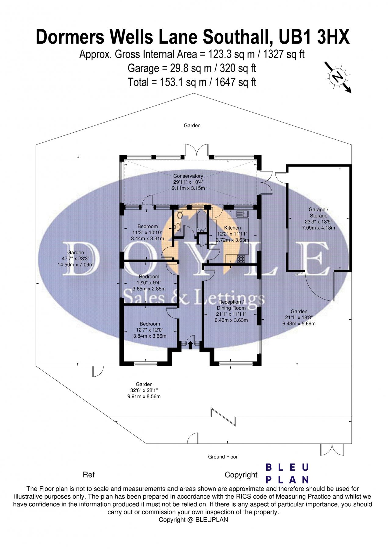 3 bed bungalow for sale in Dormers Wells Lane, Southall UB1 - Zoopla