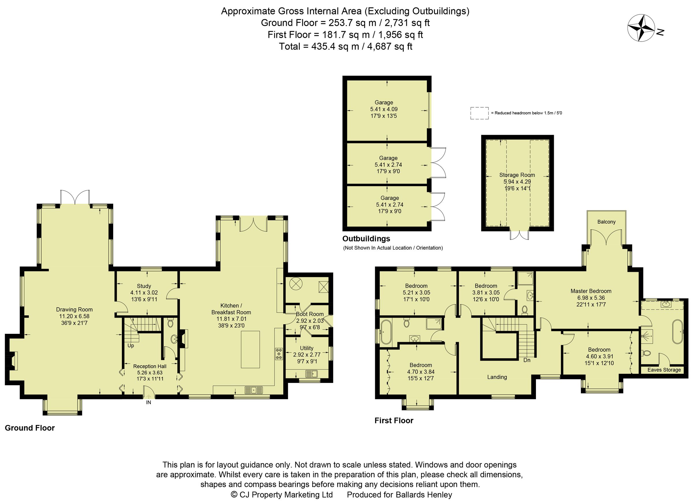 5 bed detached house for sale in Park Lane, Cane End, Reading ...