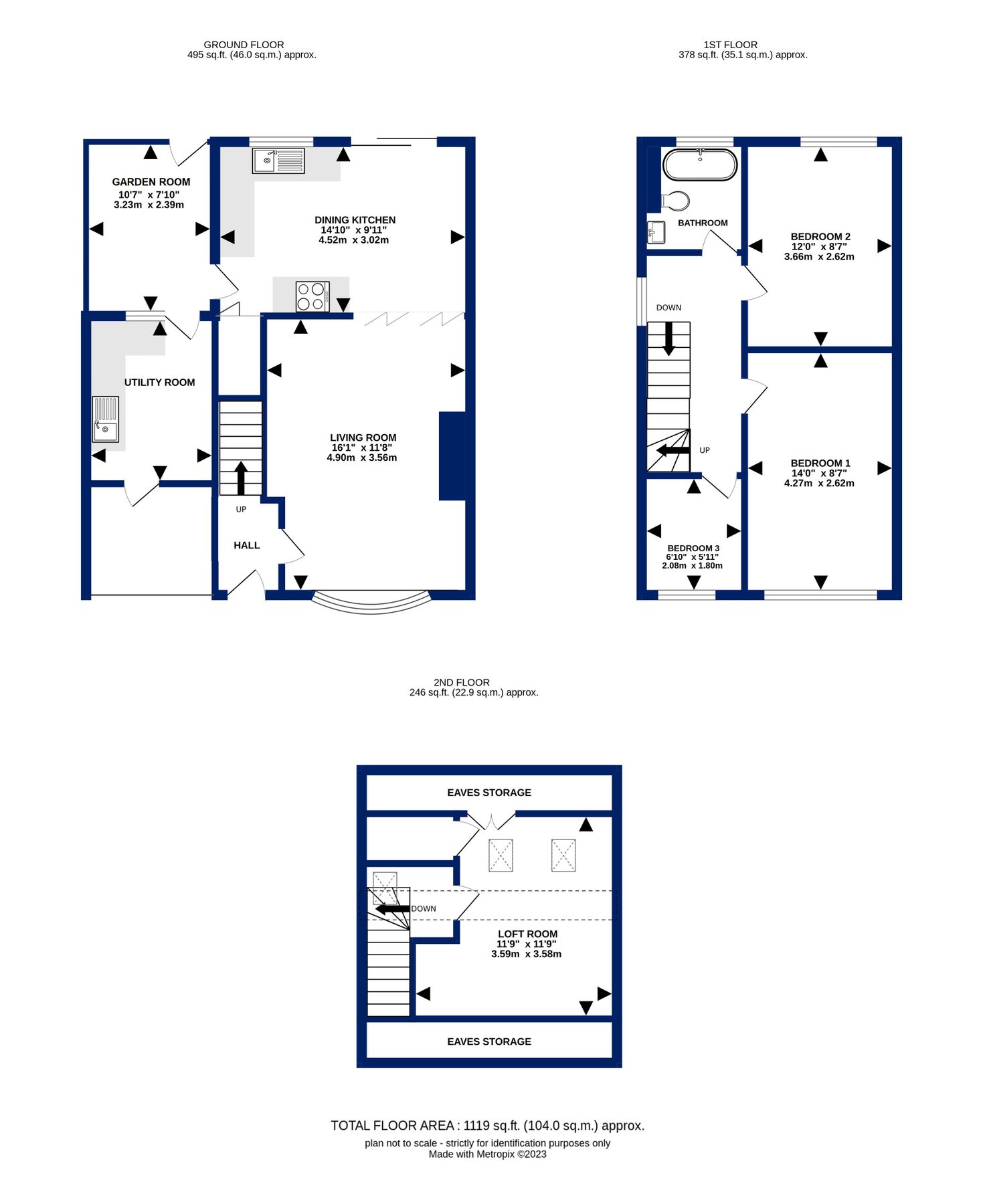 3 Bed Semi Detached House For Sale In Airedale Gardens Rodley Leeds