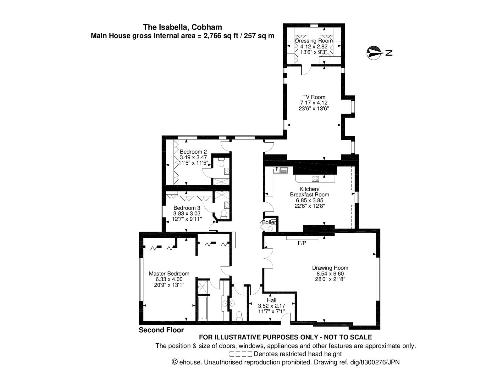 3 bed flat for sale in Hatchford Manor, Ockham Lane, Cobham, Surrey ...