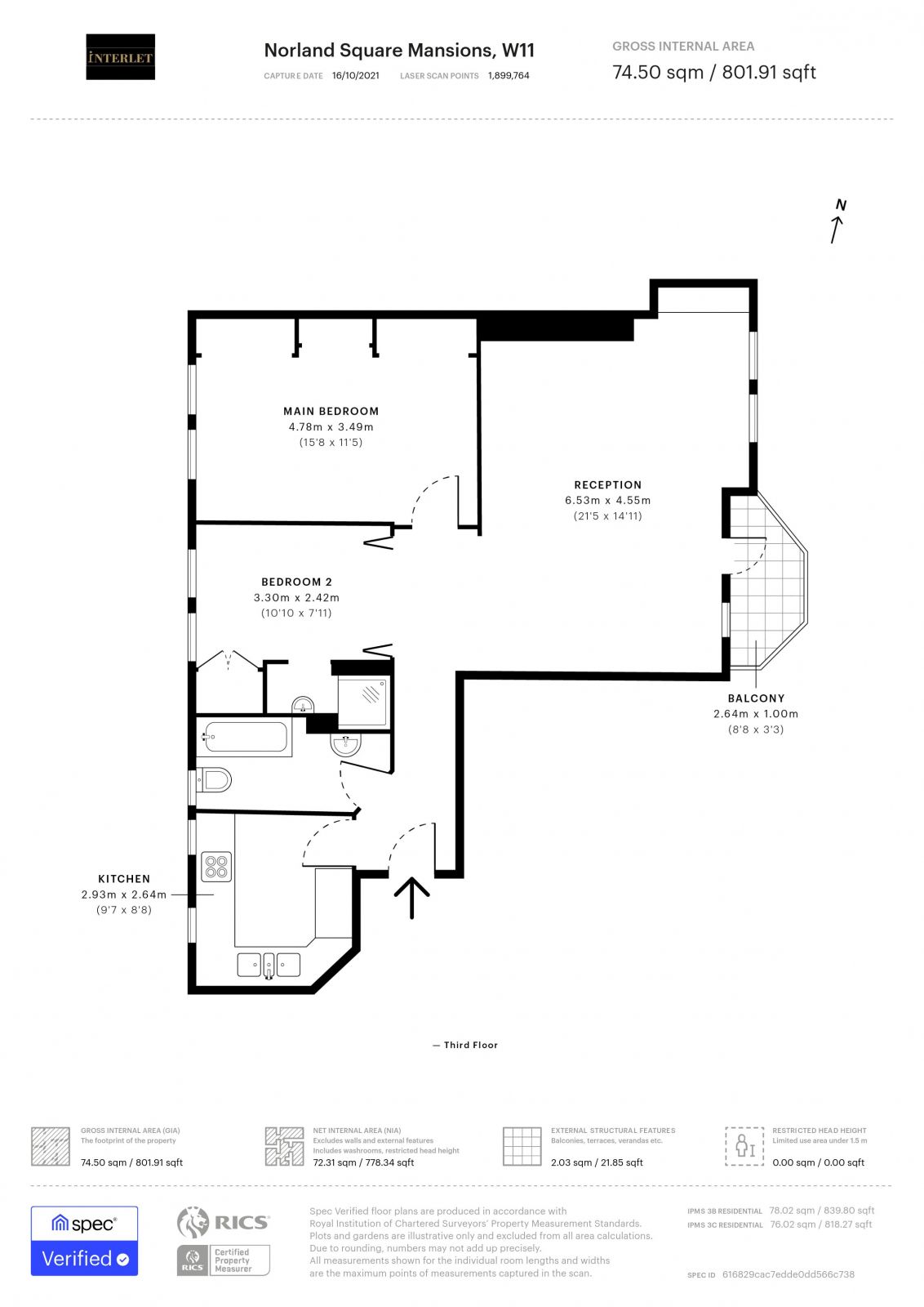 2 bed flat for sale in Norland Square Mansions, Holland Park, London ...