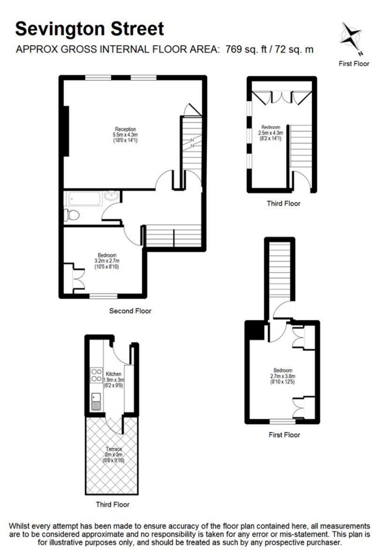 3 bed flat to rent in Sevington Street, Maida Vale W9 - Zoopla