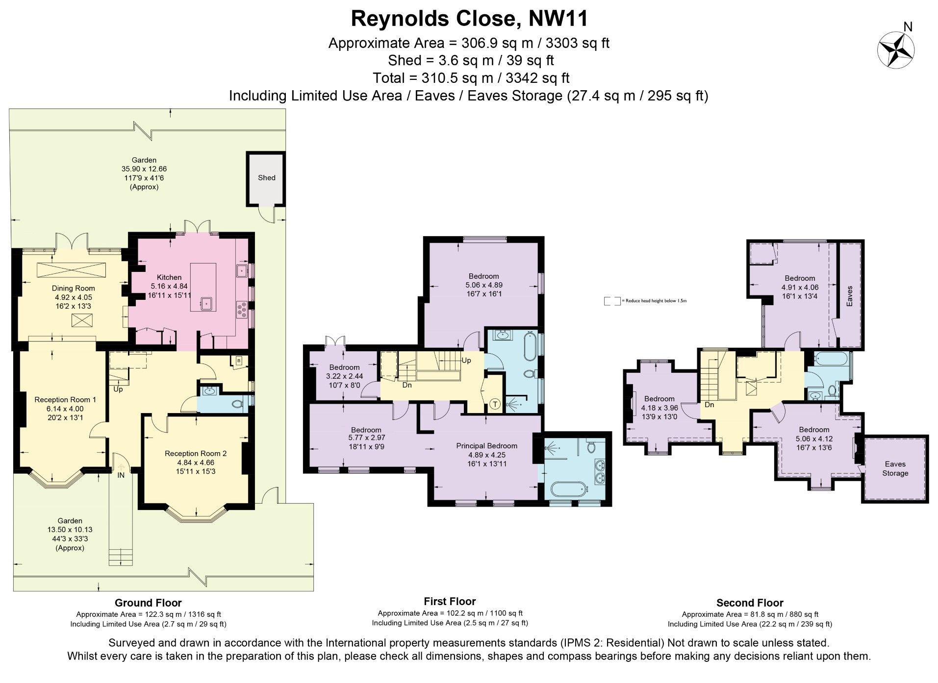 7 bed terraced house for sale in Reynolds Close, Hampstead Garden ...