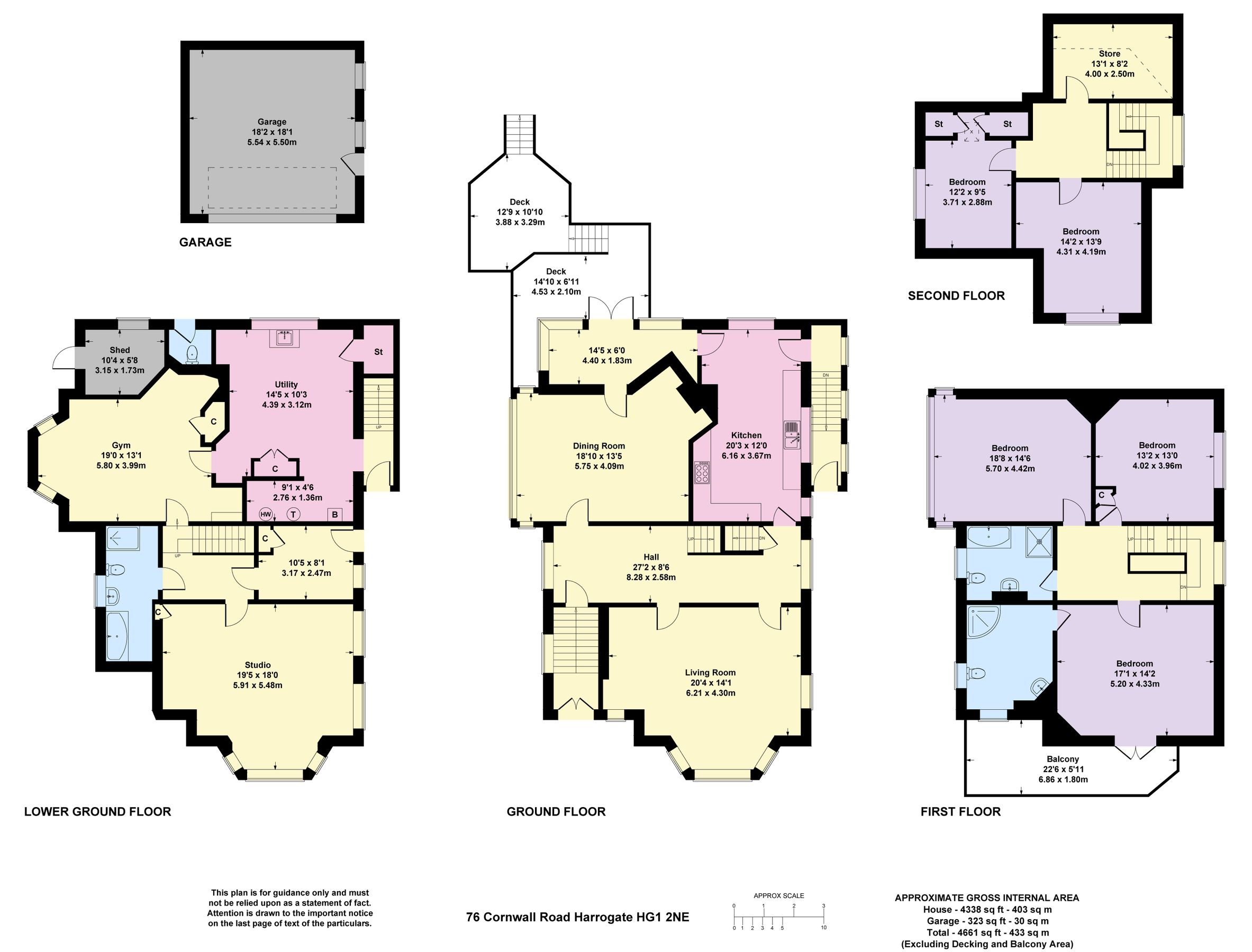 5 bed detached house for sale in Cornwall Road, Harrogate, North ...