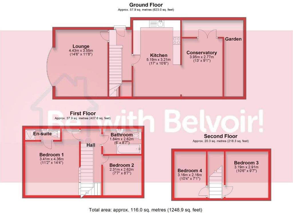 4 bed flat to rent in Denmark Road, Hove BN41 - Zoopla