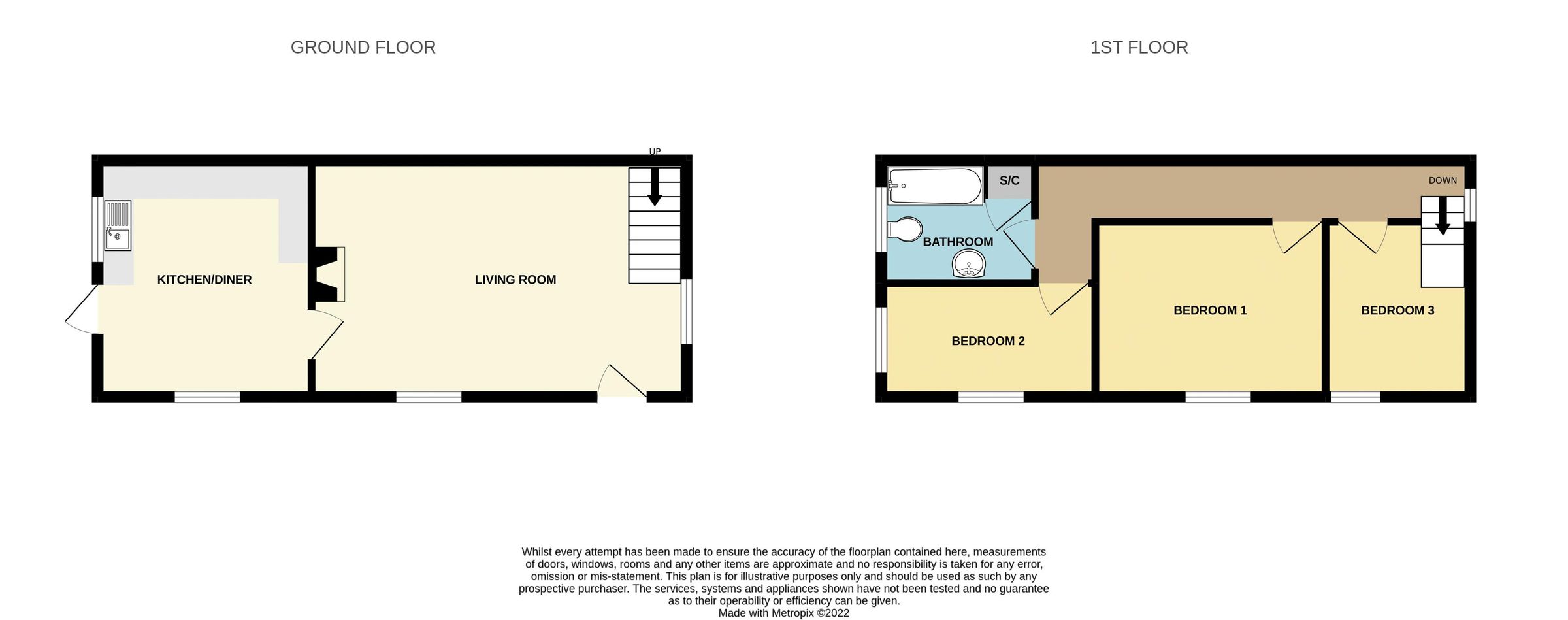 3 bed cottage for sale in Sandy Lane, Brown Edge, Staffordshire ST6 ...