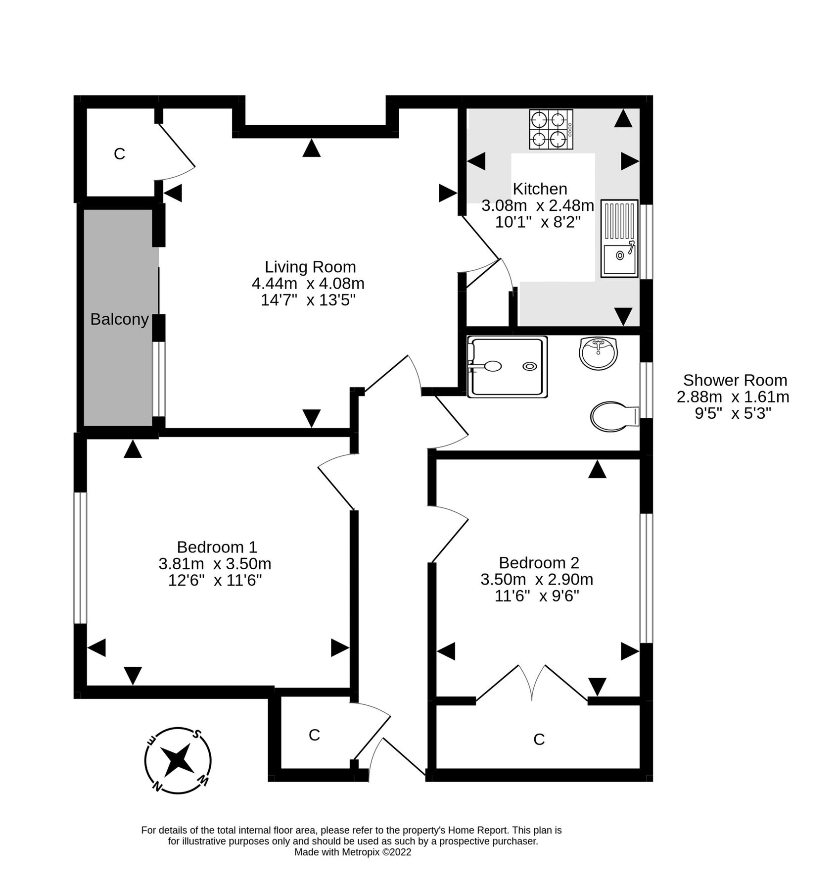 2 bed flat for sale in 14C, Muirhouse Bank, Muirhouse, Edinburgh EH4 ...