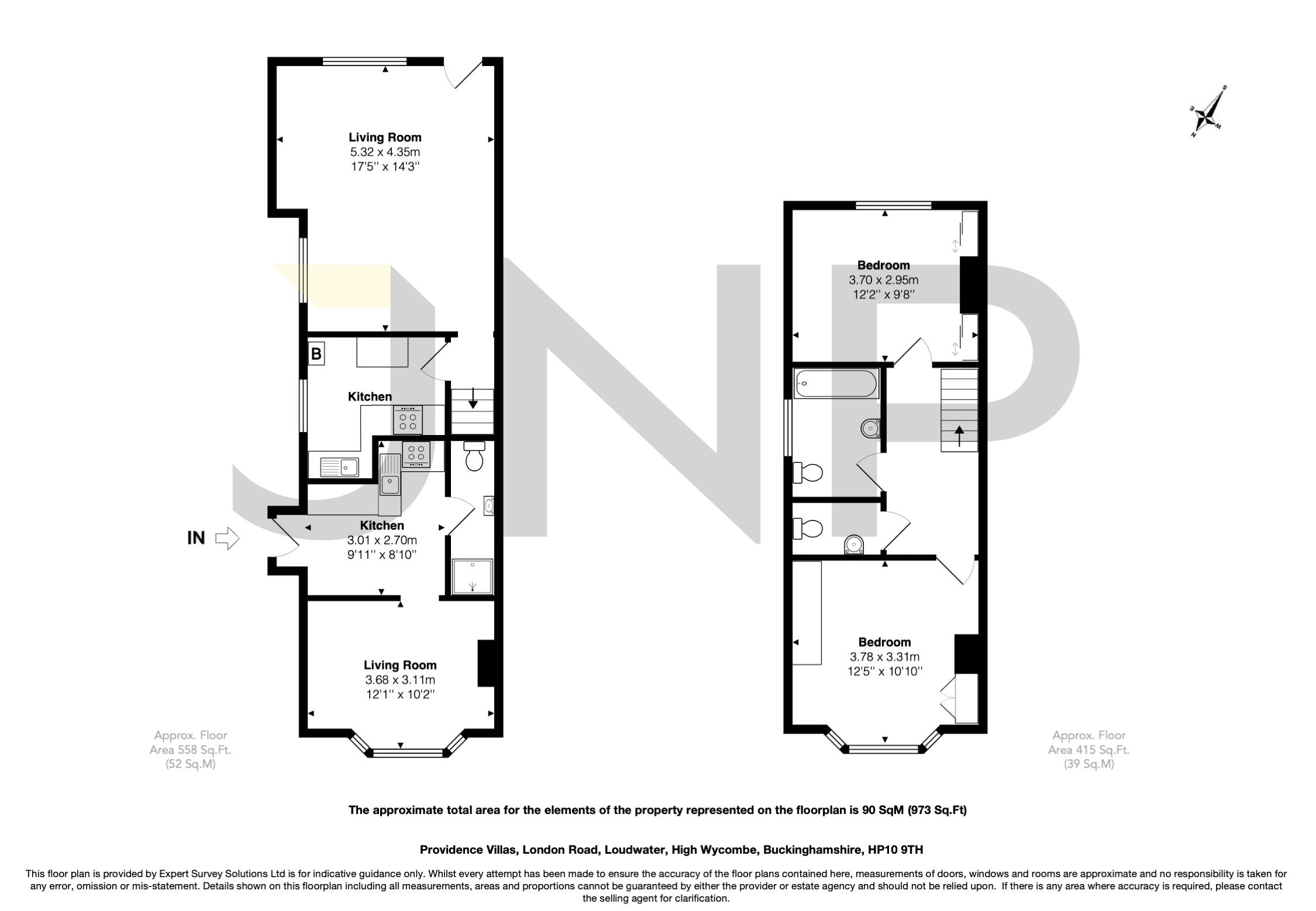 2 bed semi-detached house for sale in London Road, Loudwater, High ...