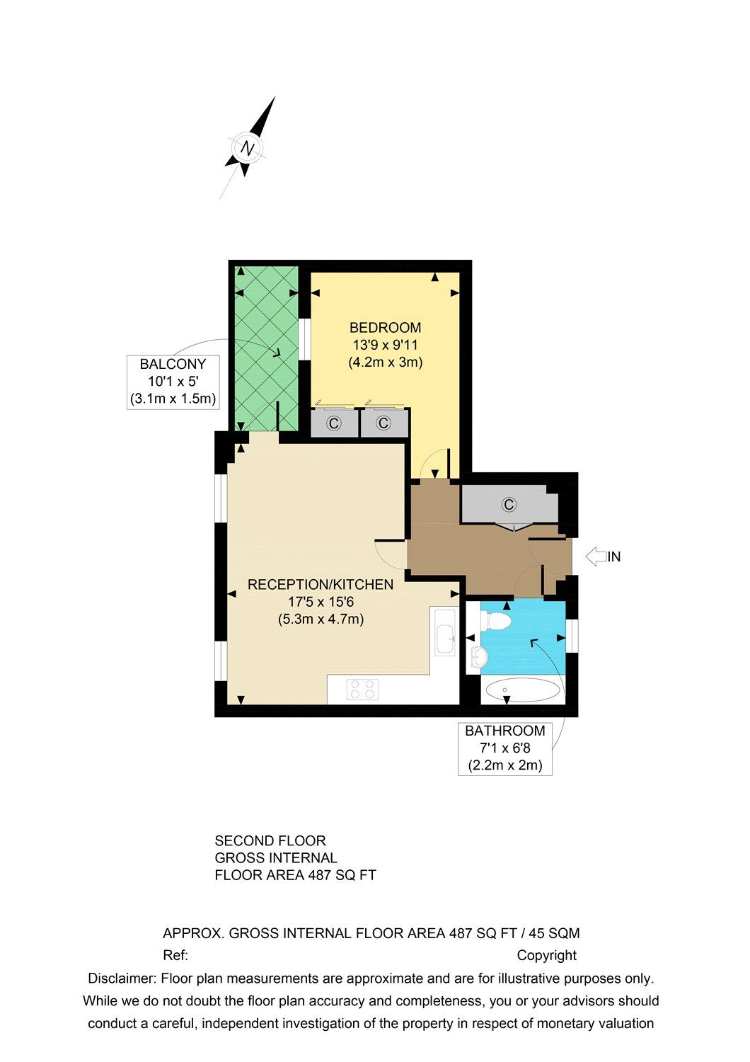 1 bed flat to rent in Clarke Apartments, 5 Heath Place, London E3 - Zoopla