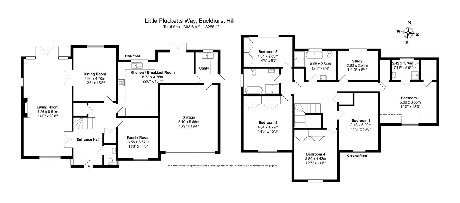 5 bed detached house for sale in Little Plucketts Way, Buckhurst Hill ...