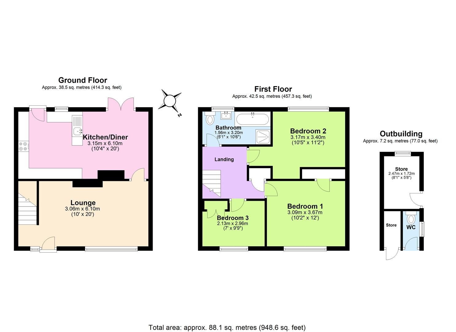 3 Bed Terraced House For Sale In Farnborough Road Clifton Nottingham
