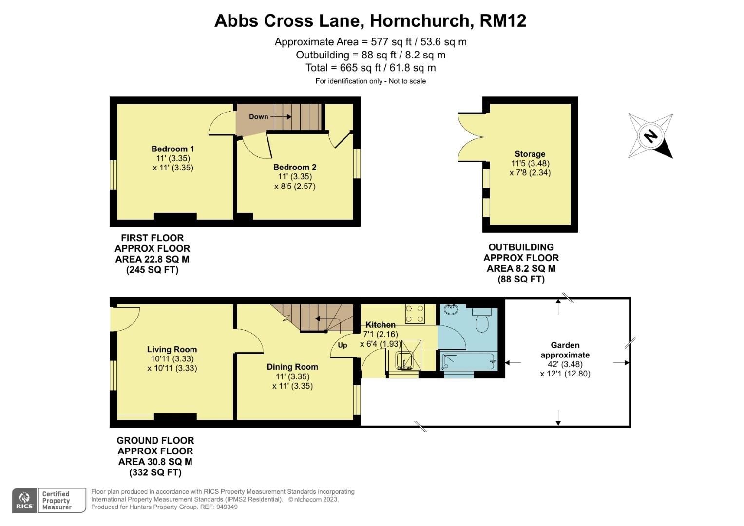 2 bed property for sale in Abbs Cross Lane, Hornchurch RM12 - Zoopla