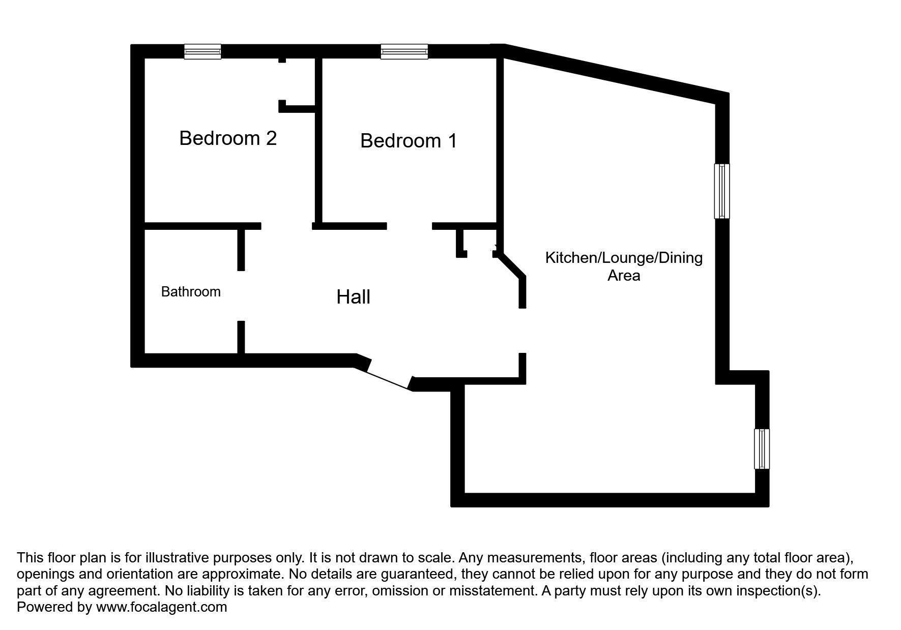 2 bed flat for sale in Ferguslie Walk, Paisley, Renfrewshire PA1 - Zoopla