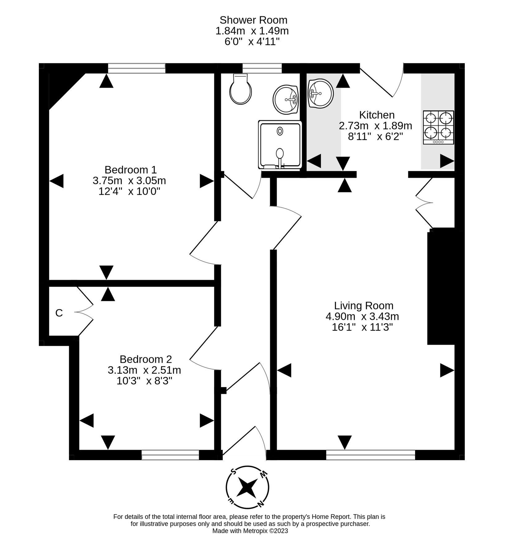 2 bed flat for sale in 14 Saughton Loan, Edinburgh EH12 - Zoopla