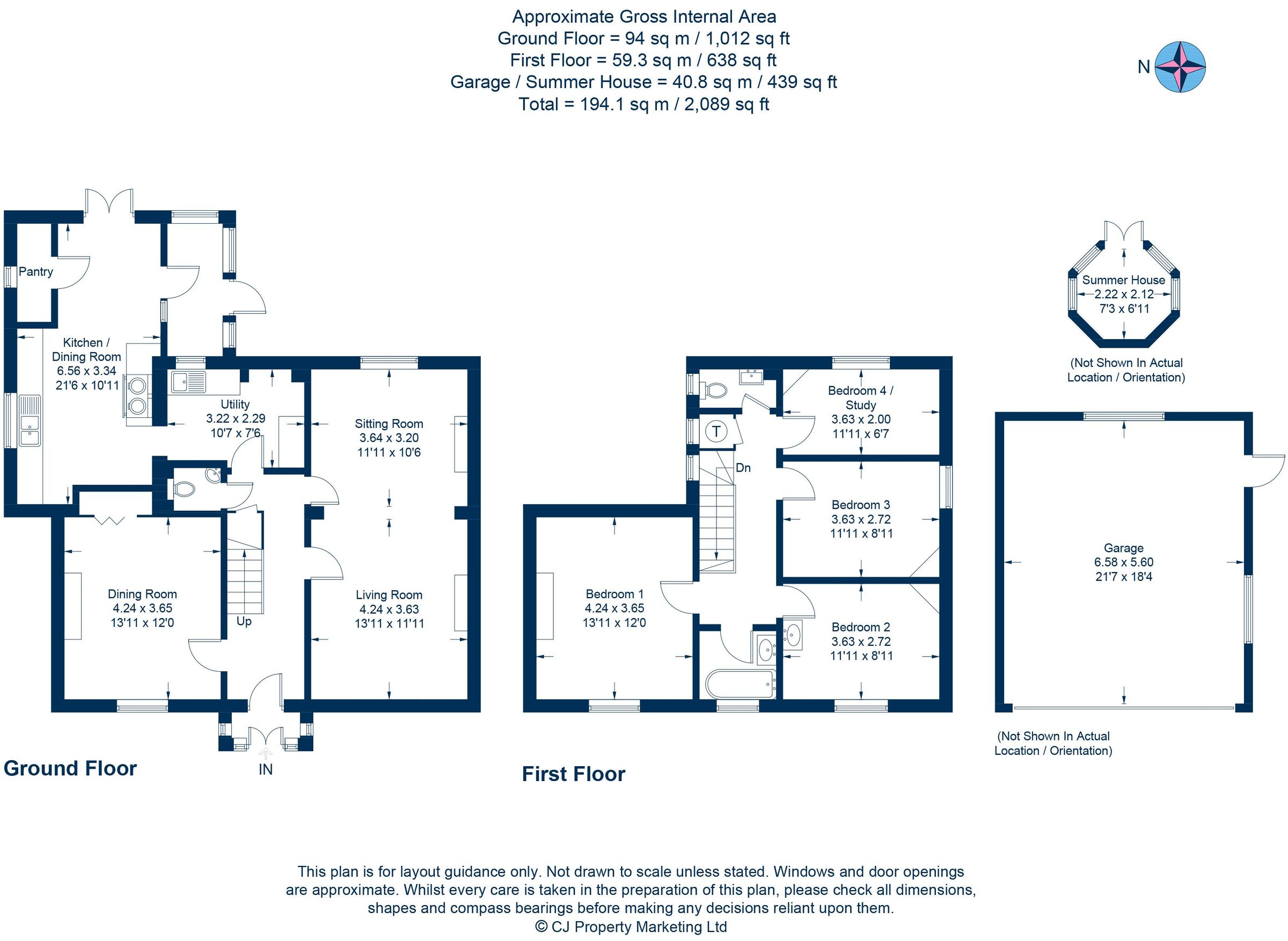 4 bed detached house for sale in Culham Station, Station Road, Culham ...