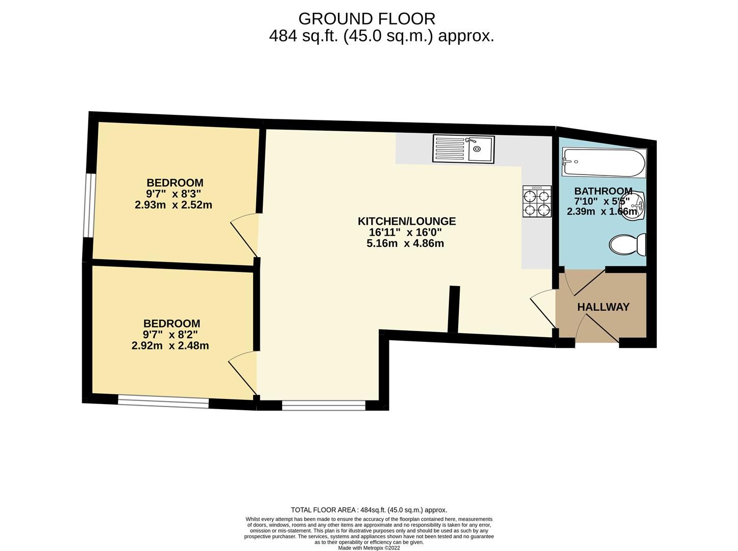 2 bed flat for sale in The Crescent, Boscombe, Bournemouth BH1 - Zoopla