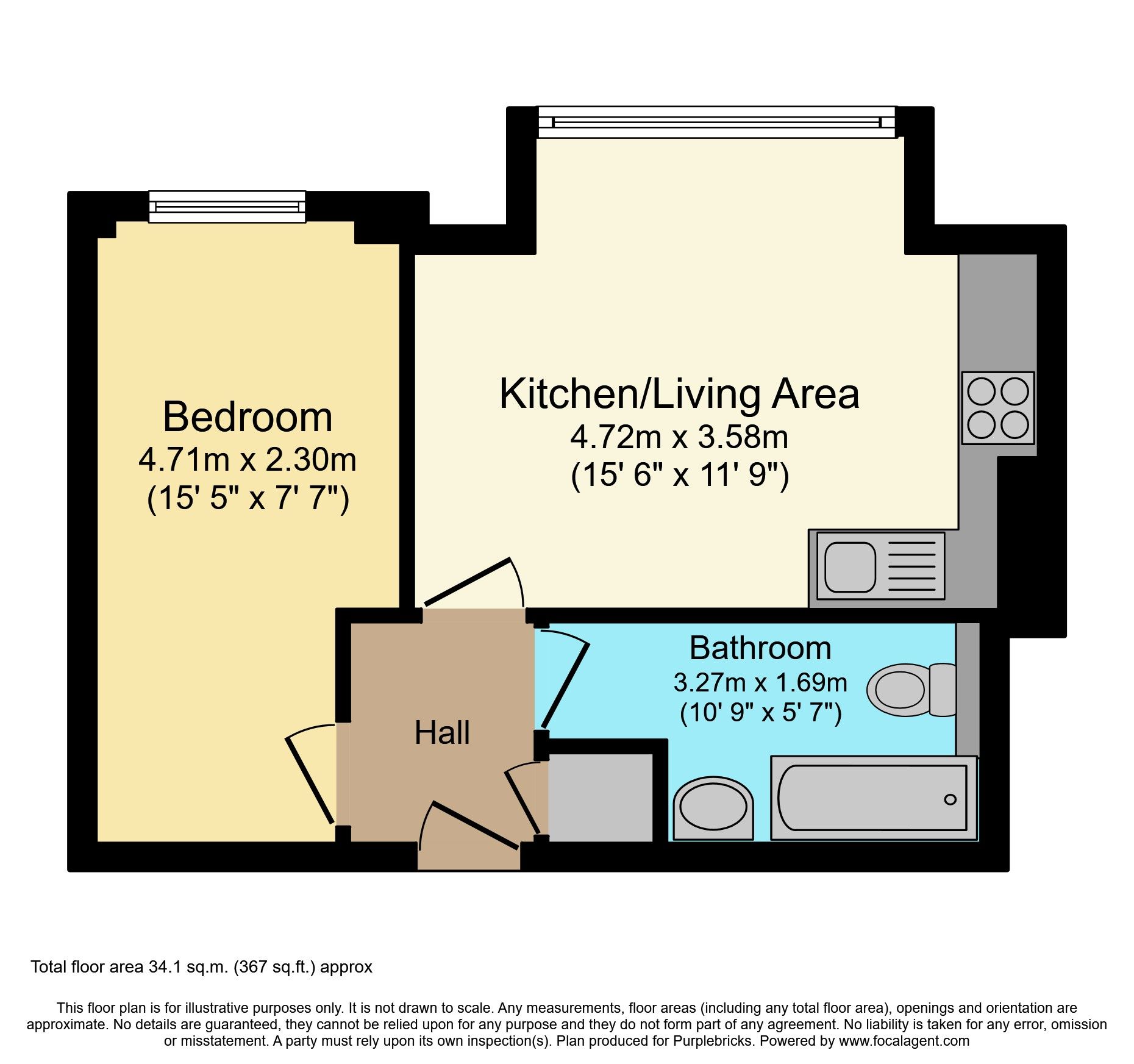 1 bed flat for sale in Ritherdon Road, Balham Tooting Bec SW17 - Zoopla