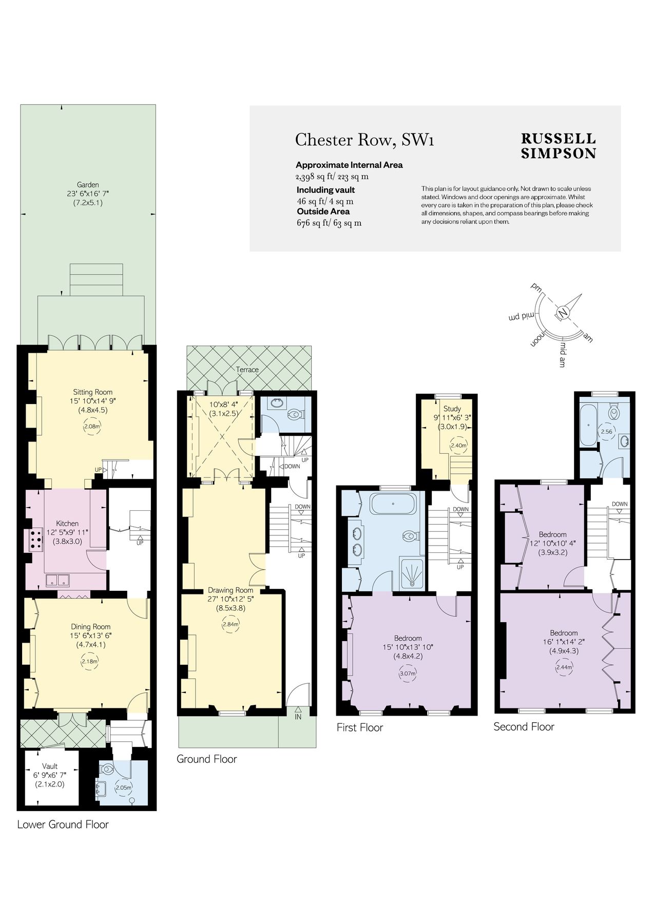 3 bed terraced house for sale in Chester Row, Belgravia, London SW1W ...