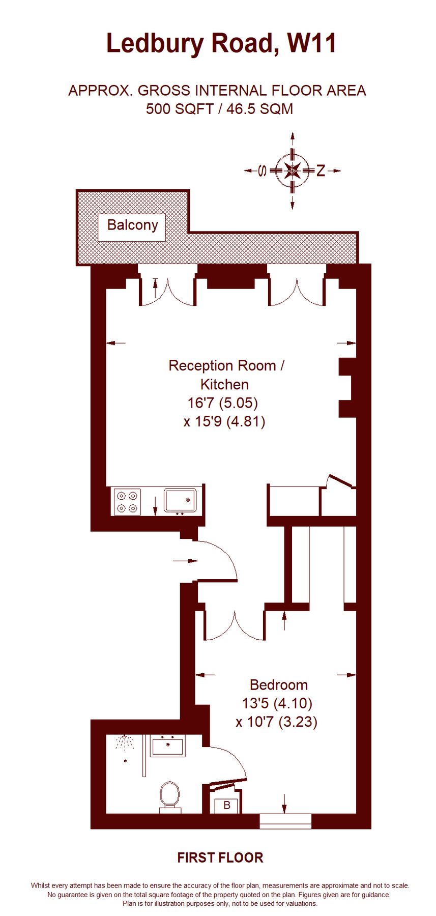 1 bed flat for sale in Ledbury Road, London W11 - Zoopla