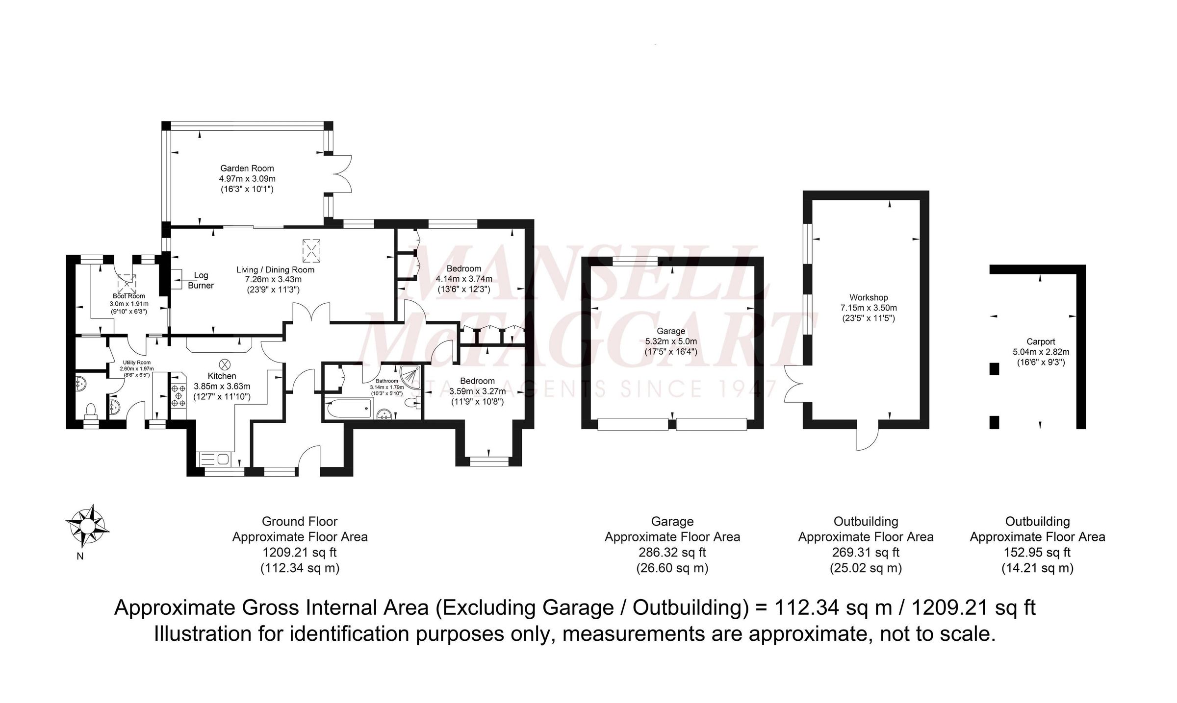 2 bed detached bungalow for sale in Chapel Road, Smallfield, Surrey RH6 ...