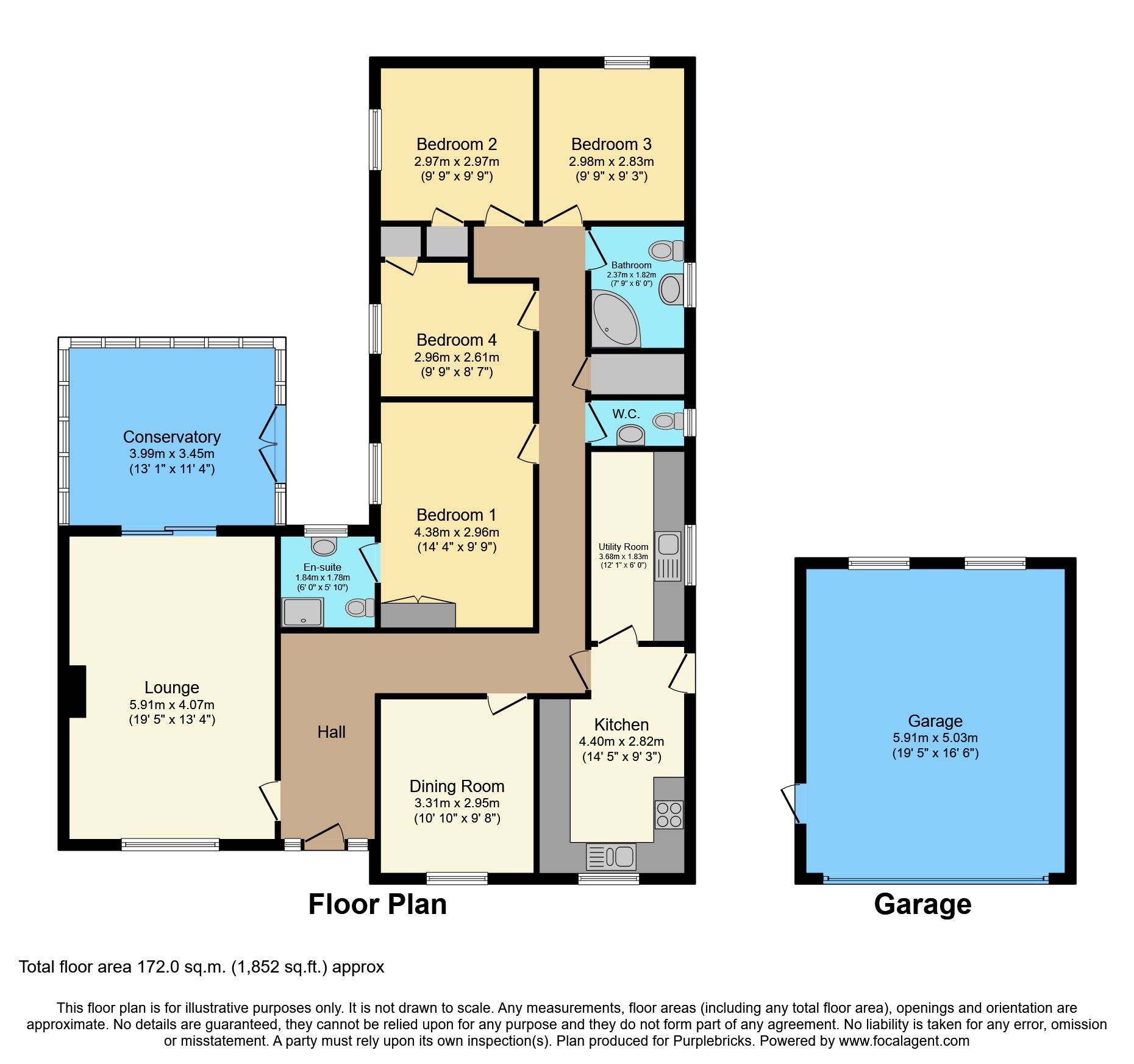 4 bed detached bungalow for sale in Tye Hill Close, St. Austell PL25 ...