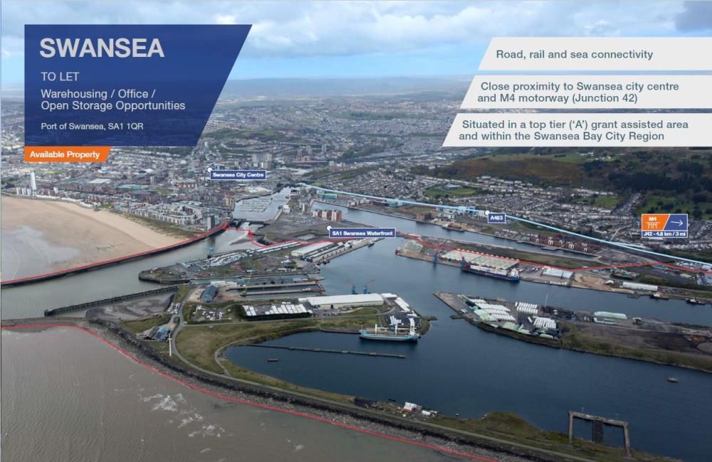 Industrial to let in Land At Port Of Swansea Port Of Swansea, Swansea ...