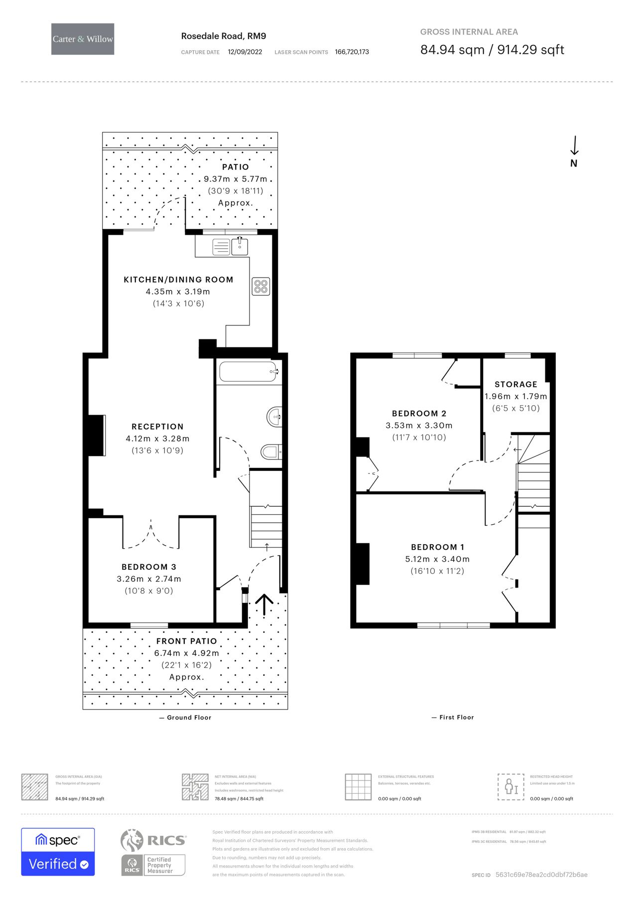 3 bed terraced house for sale in Rosedale Road, Dagenham RM9 - Zoopla