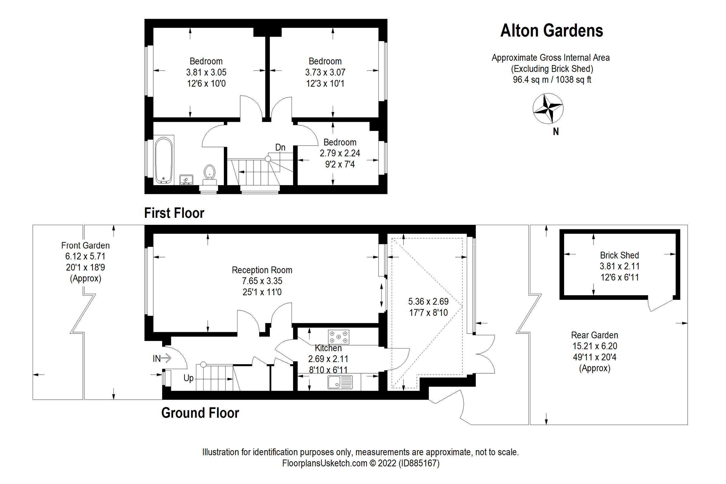 3 bed semi-detached house for sale in Alton Gardens, Whitton, Middlesex ...