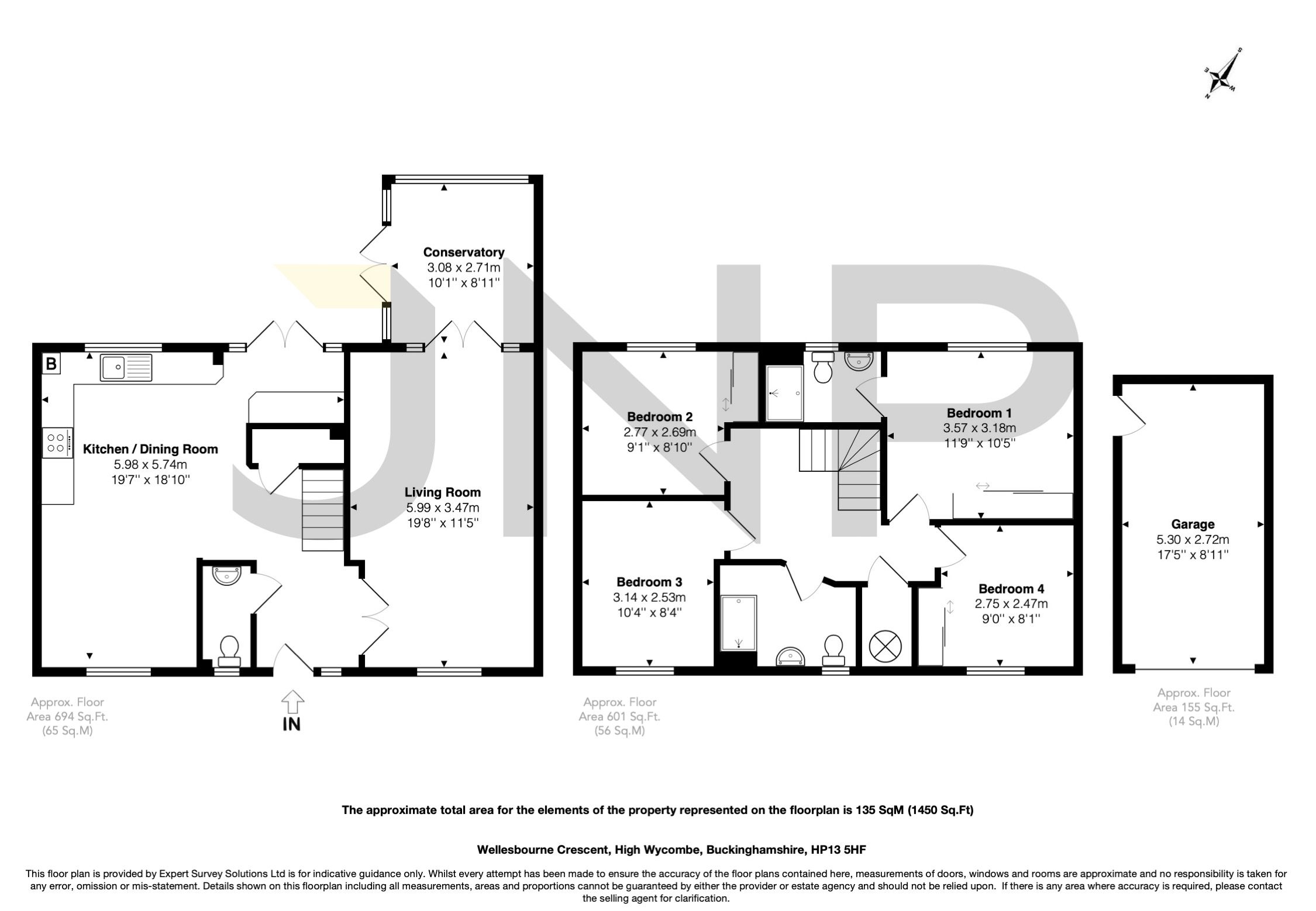 4 bed detached house for sale in Wellesbourne Crescent, High Wycombe ...