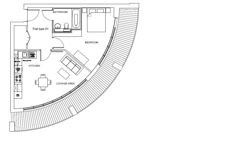 1 bed flat to rent in Trinity Tower, 28 Quadrant Walk, Canary Wharf ...