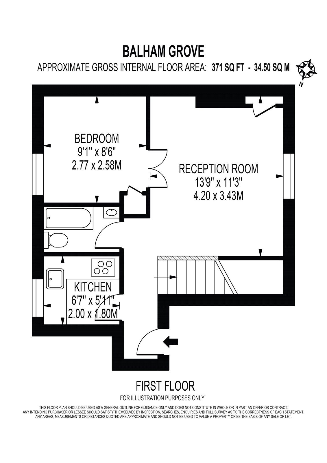 1 bed flat to rent in Balham Grove, London SW12 - Zoopla