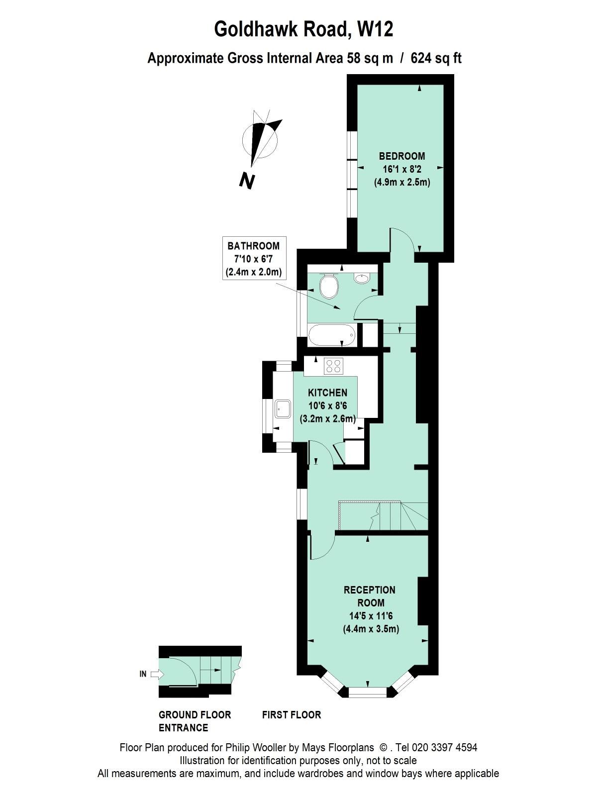 1 bed flat to rent in Goldhawk Road, London W12 - Zoopla