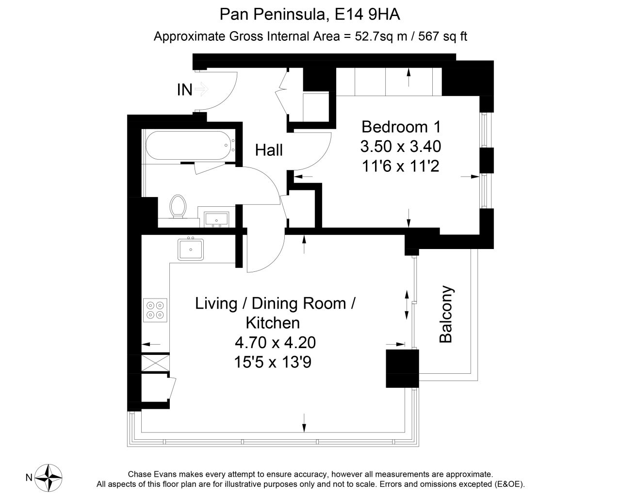 1 bed flat to rent in West Tower, Pan Peninsula, Canary Wharf E14 - Zoopla