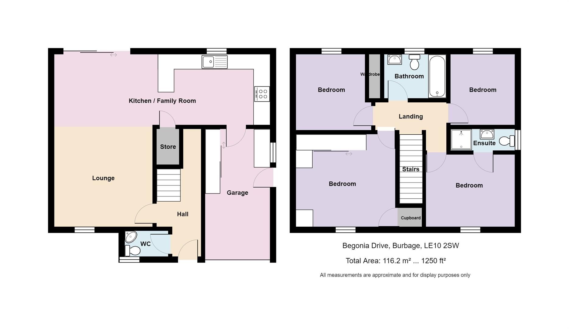 4 bed detached house to rent in Begonia Drive, Burbage, Hinckley LE10 ...