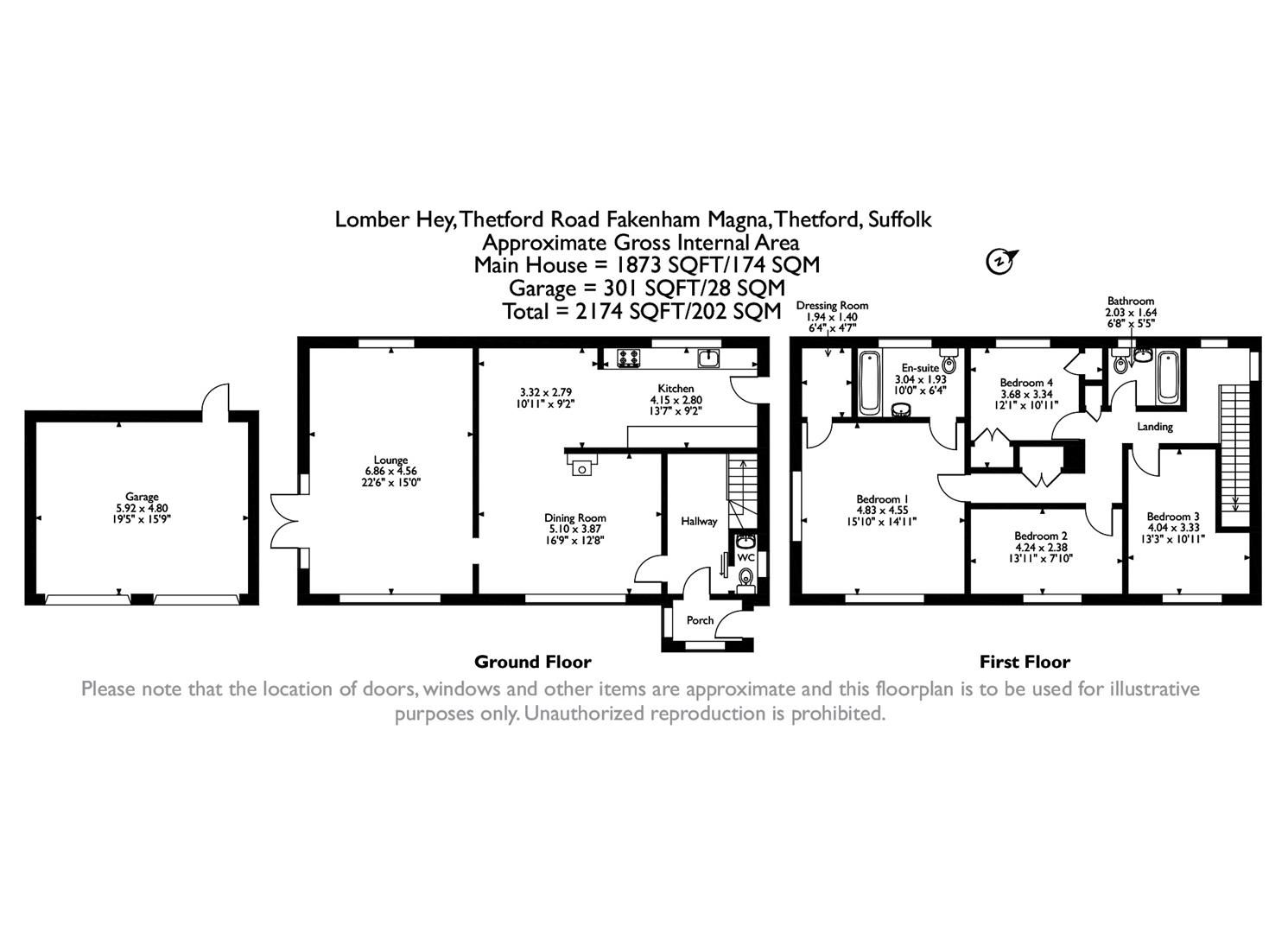 4 bed detached house for sale in Thetford Road, Fakenham Magna ...