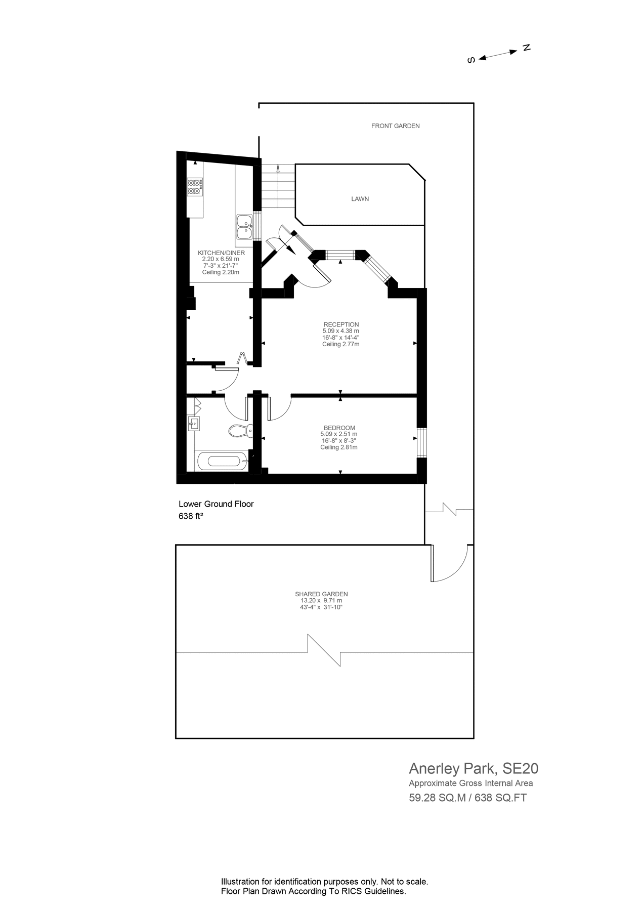 1 bed flat for sale in Anerley Park, London SE20 - Zoopla