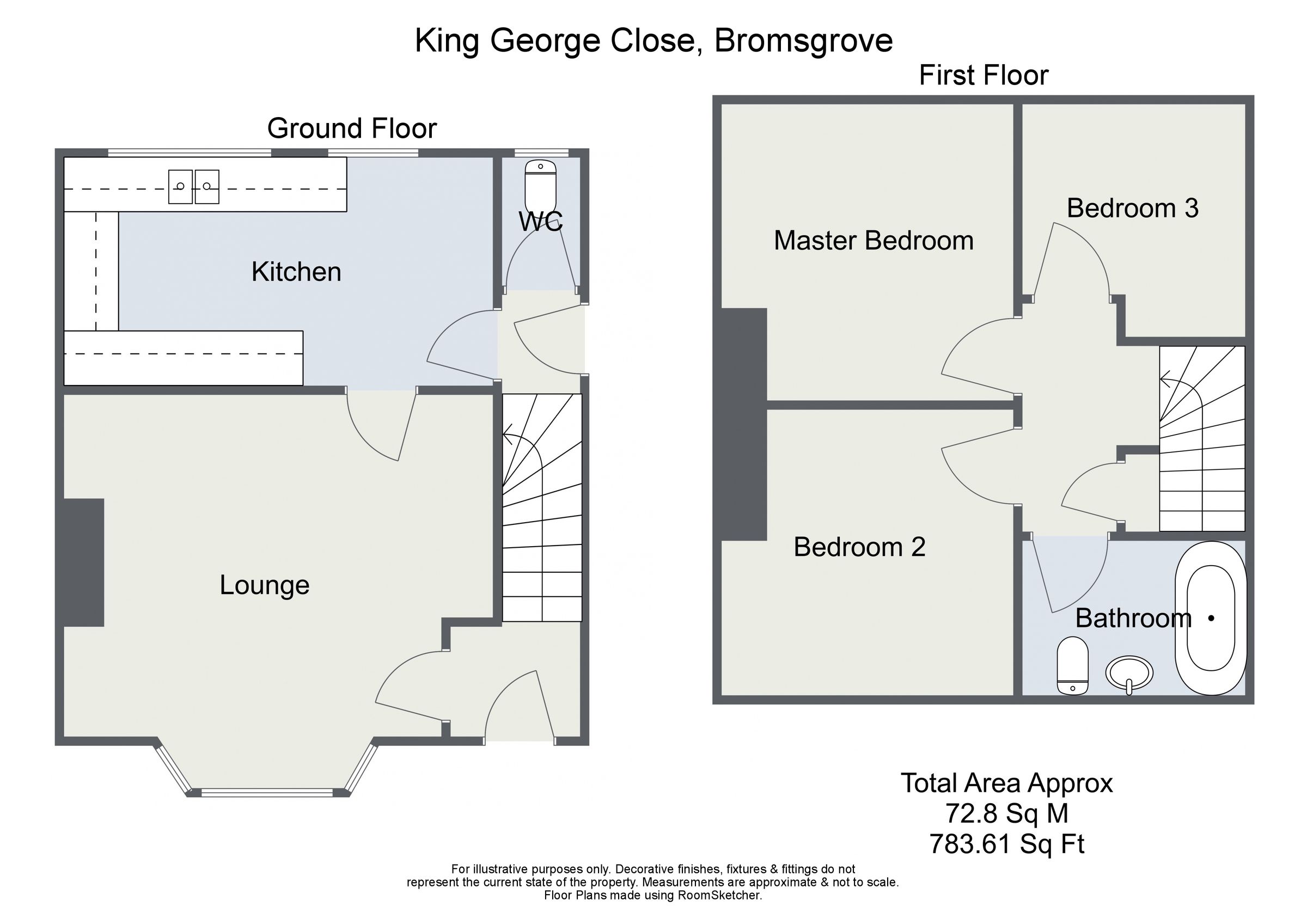 3 Bed Semi Detached House For Sale In King George Close Bromsgrove B61